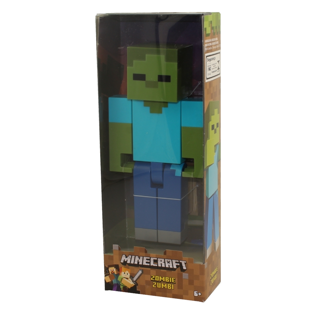 Mattel - Minecraft Articulated Action Figure - ZOMBIE (Large - 8 inch ...