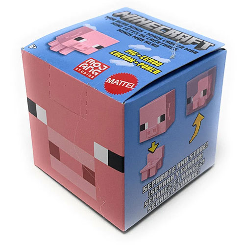Mattel - Minecraft Mob Head Boxed Mini Figures - PIG (1 inch) HDV77 ...