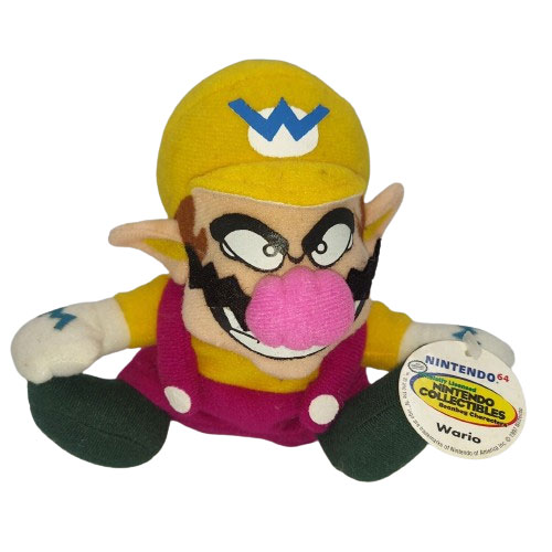 Nintendo 64 Plush Stuffed Beanbag Character - WARIO [6 inch] (Mint ...