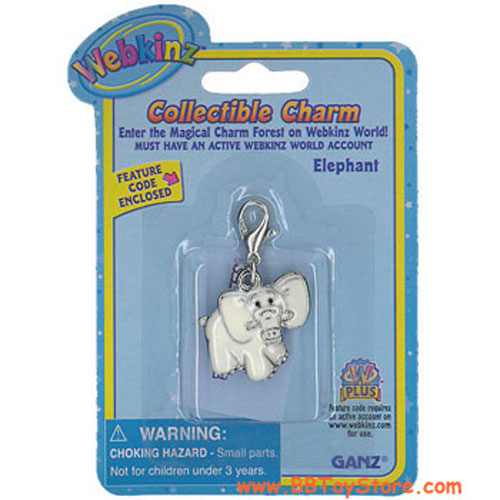Webkinz Collectible Charm - ELEPHANT (Mint): Sell2BBNovelties.com: Sell ...
