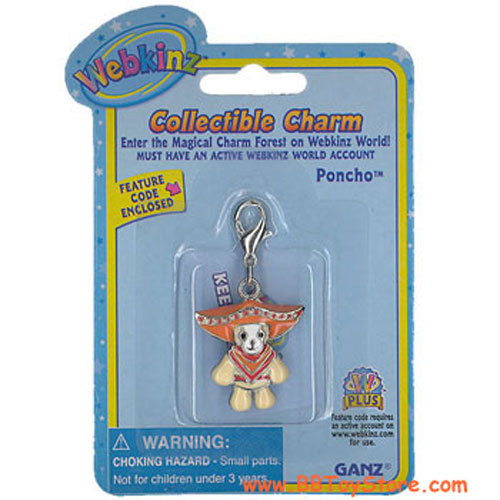 Webkinz Collectible Charm - PONCHO (Mint): Sell2BBNovelties.com: Sell ...