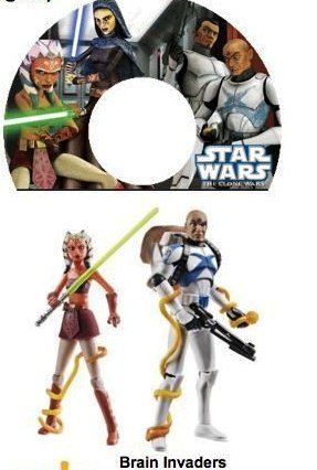 Star Wars - 2010 Clone Wars - DVD Set #2 Brain Invaders (Ahsoka & Clone ...