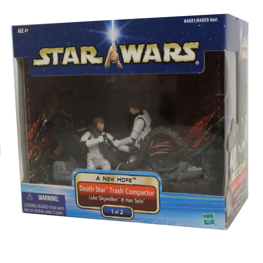 Star Wars Action Figure Set - A New Hope - Death Star Trash Compactor ...
