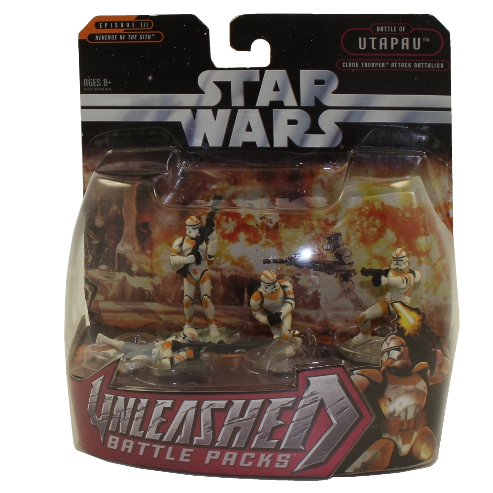 Star Wars Action Figure Set - Battle Packs Unleashed - BATTLE OF UTAPAU ...
