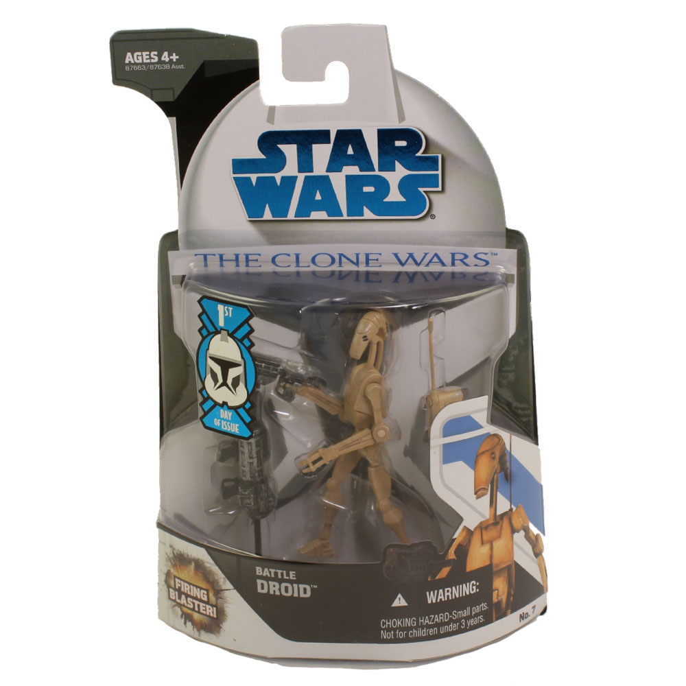 Star Wars - The Clone Wars Action Figure - BATTLE DROID (3.75 inch) #7 ...