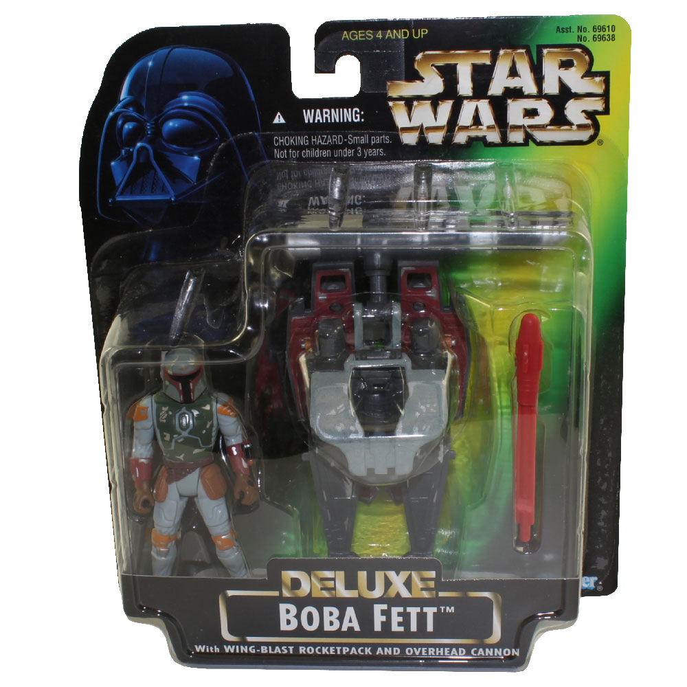 Star Wars - Deluxe Pack Action Figures - BOBA FETT with Rocketpack ...