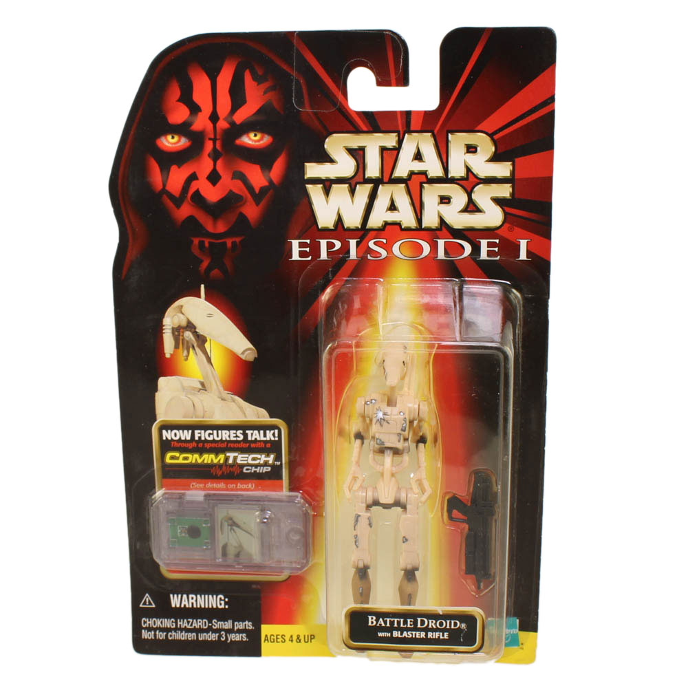 Star Wars - Episode 1 (EP1) - Action Figure - BATTLE DROID (3.75 inch ...