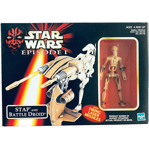 Star Wars - EP1 Action Figure Vehicle Set - STAP AND BATTLE DROID (Mint ...
