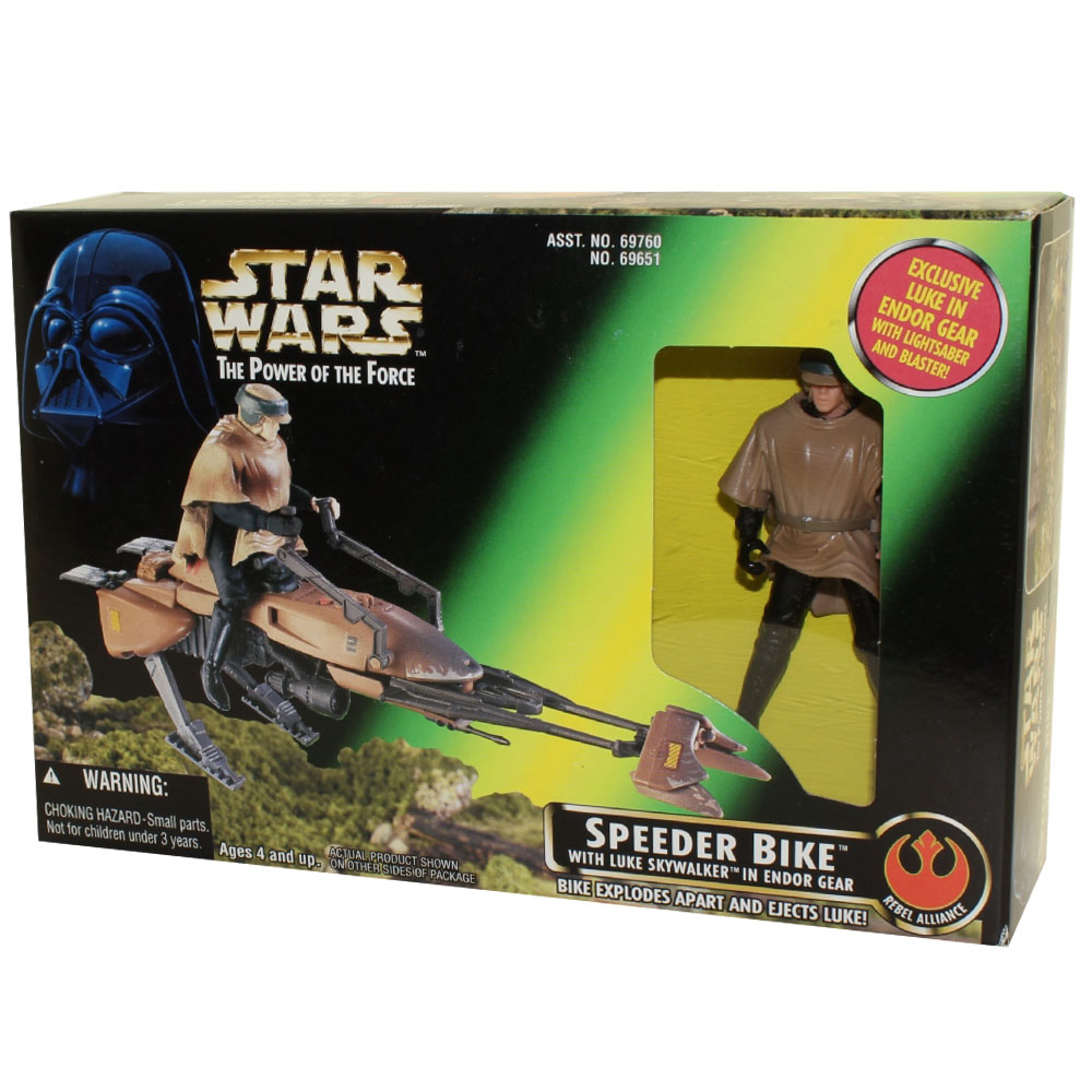 Star Wars - Power of the Force (POTF) - Vehicle Figure - Luke Speeder Bike (New & Mint ...