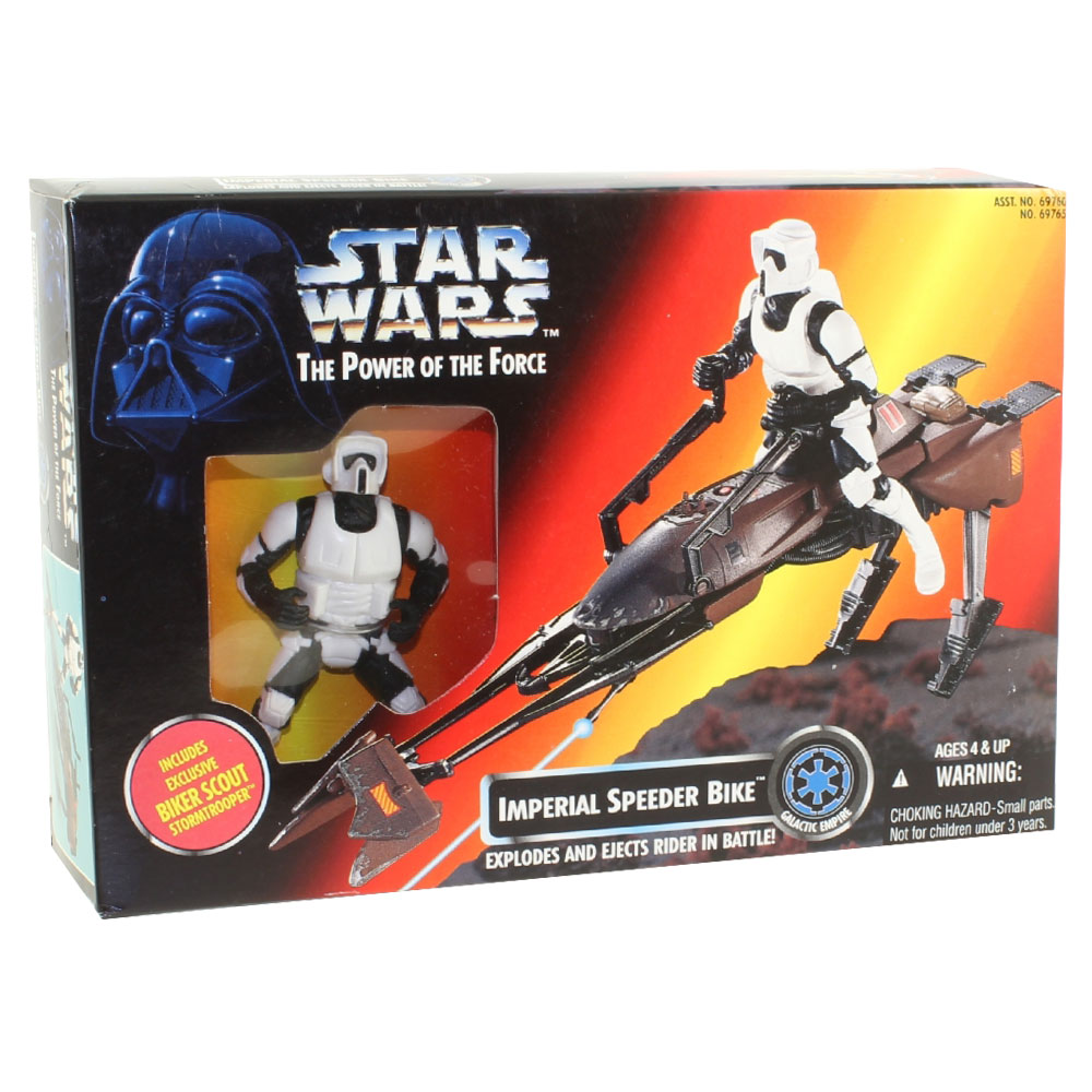 Star Wars - Power of the Force (POTF) - Vehicle Figure - Speeder Bike (New & Mint ...
