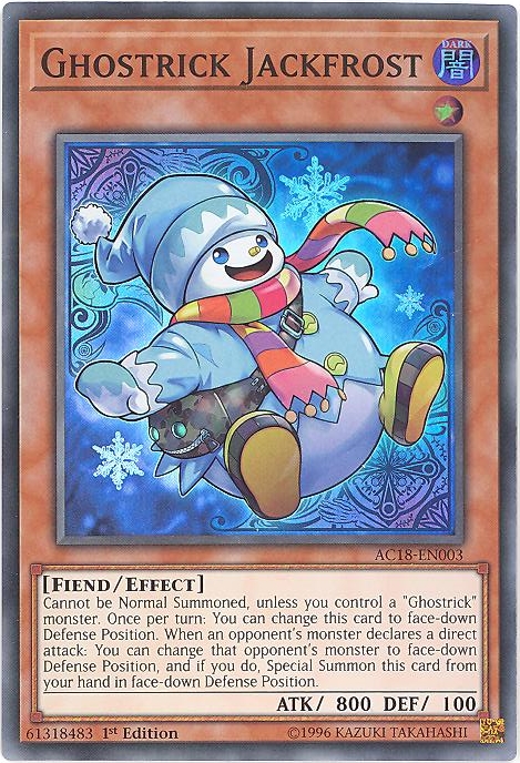 Yu-Gi-Oh Card - AC18-EN003 - GHOSTRICK JACKFROST (super rare holo ...