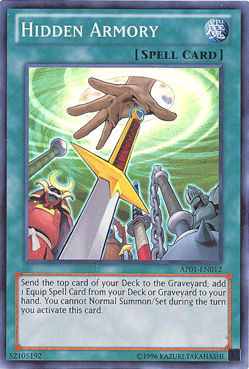 Yu-Gi-Oh Card - AP01-EN012 - HIDDEN ARMORY (super rare holo) (Mint ...