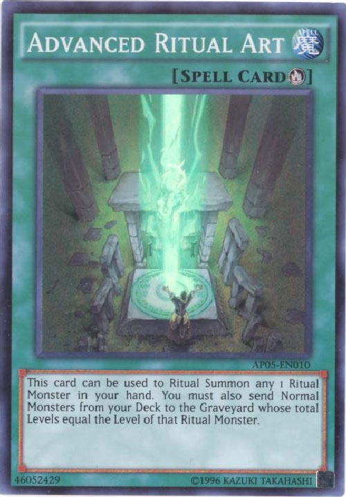 Yu-Gi-Oh Card - AP05-EN010 - ADVANCED RITUAL ART (super rare holo ...