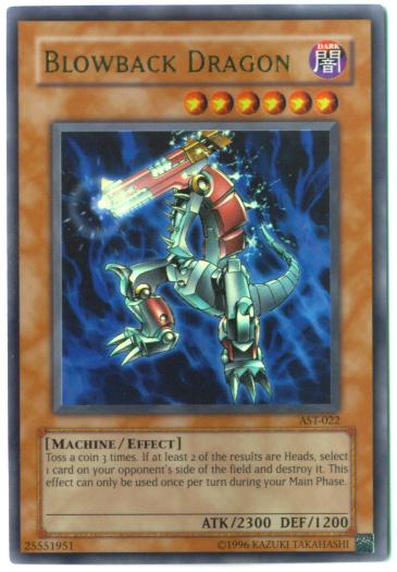 Yu-Gi-Oh Card - AST-022 - BLOWBACK DRAGON (ultra rare holo) (Mint ...
