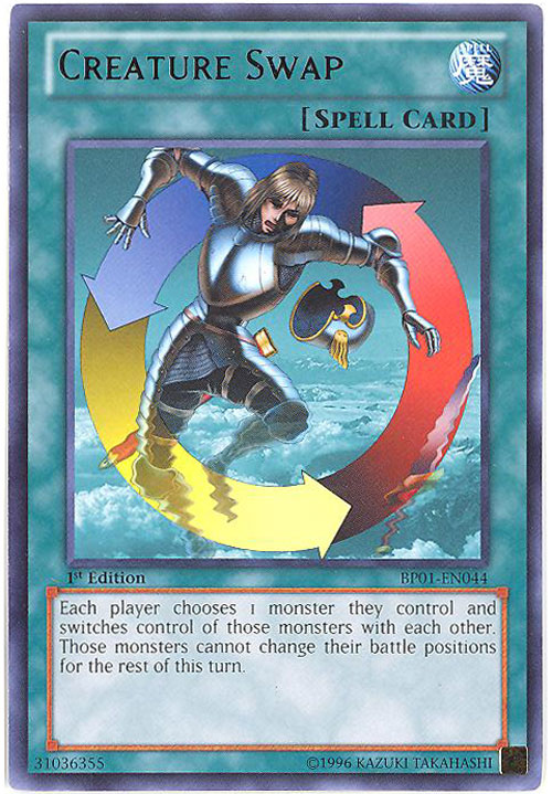 Yu-Gi-Oh Card - BP01-EN044 - CREATURE SWAP (rare) (Mint): Sell2BBNovelties.com: Sell TY Beanie ...
