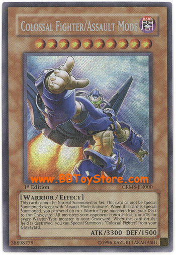 Yu-Gi-Oh Card - CRMS-EN000 - COLOSSAL FIGHTER/ASSAULT MODE (secret rare ...