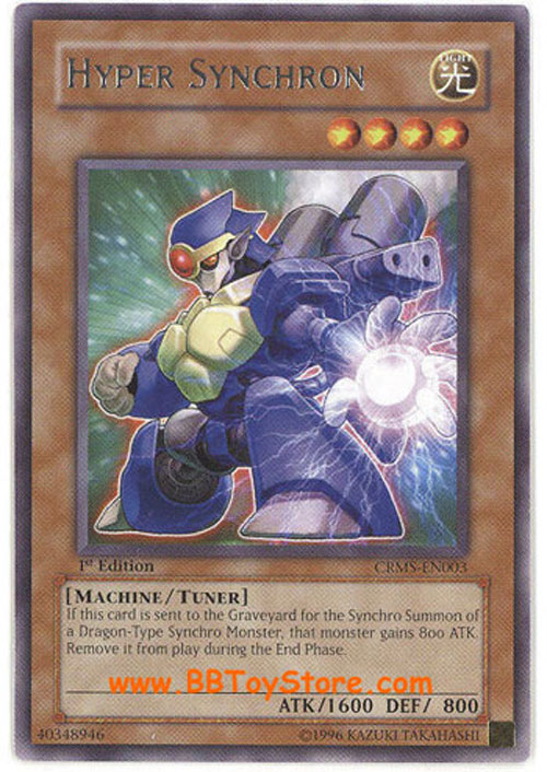 Yu-Gi-Oh Card - CRMS-EN003 - HYPER SYNCHRON (rare) (Mint ...