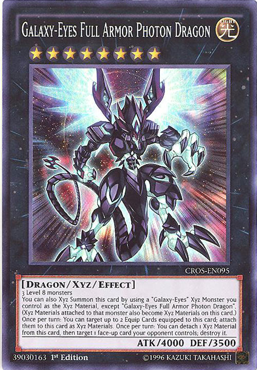 Yu-Gi-Oh Card - CROS-EN095 - GALAXY-EYES FULL ARMOR PHOTON DRAGON (super rare holo) (Mint ...