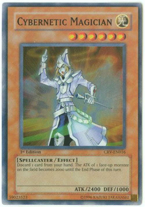 Yu-Gi-Oh Card - CRV-EN016 - CYBERNETIC MAGICIAN (super rare holo) (Mint): Sell2BBNovelties.com ...