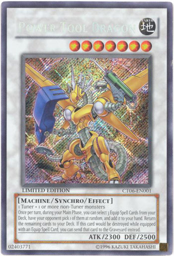 Yu-Gi-Oh Card - CT06-EN001 - POWER TOOL DRAGON (secret rare holo) (Mint ...