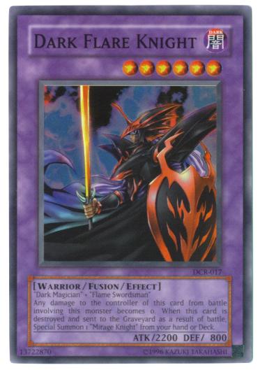 Yu-Gi-Oh Card - DCR-017 - DARK FLARE KNIGHT (super rare holo) (Mint ...
