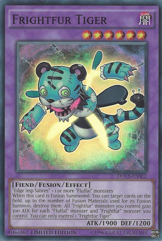 Yu-Gi-Oh Card - DOCS-ENSE2 - FRIGHTFUR TIGER (super rare holo) (Mint ...