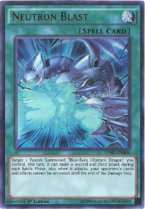 Yu-Gi-Oh Card - DPRP-EN008 - NEUTRON BLAST (ultra rare holo) (Mint ...