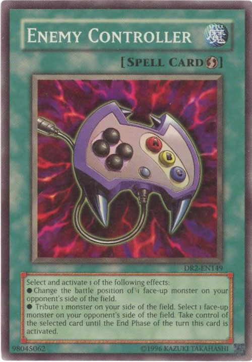 Yu-Gi-Oh Card - DR2-EN149 - ENEMY CONTROLLER (super rare holo) (Mint ...