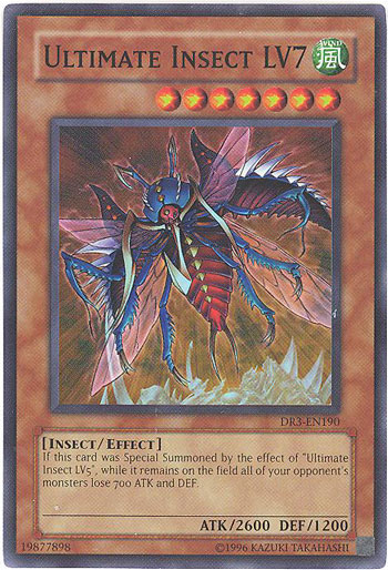 Yu-Gi-Oh Card - DR3-EN190 - ULTIMATE INSECT LV7 (super rare holo) (Mint ...