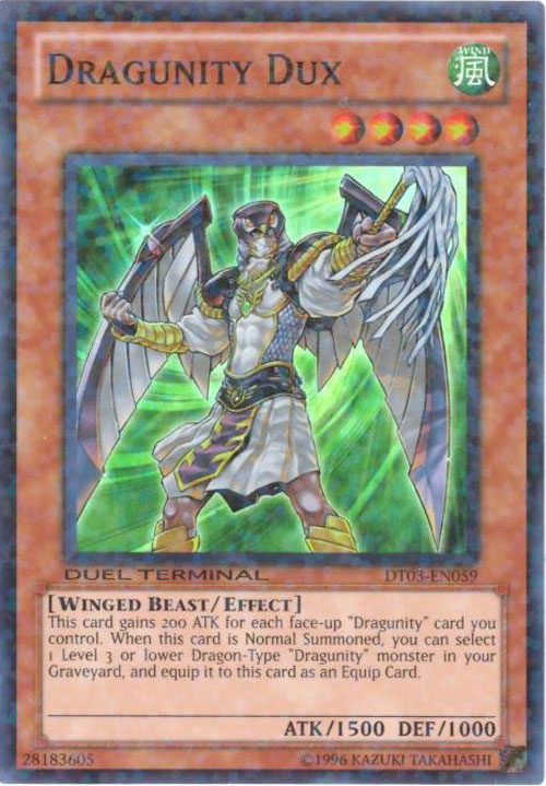 Yu-Gi-Oh Card - DT03-EN059 - DRAGUNITY DUX (duel terminal super parallel rare) (Mint ...