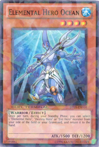Yu-Gi-Oh Card - DT05-EN014 - ELEMENTAL HERO OCEAN (duel terminal normal parallel rare) (Mint ...