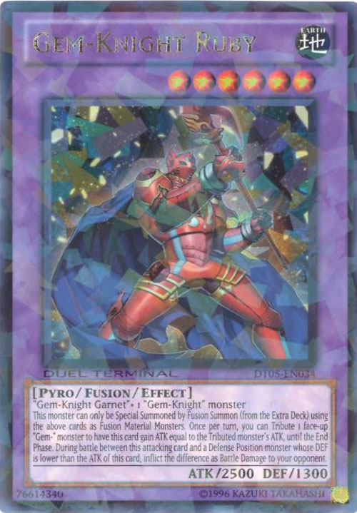 Yu-Gi-Oh Card - DT05-EN034 - GEM-KNIGHT RUBY (duel terminal ultra ...