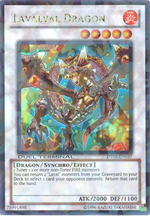 Yu-Gi-Oh Card - DT05-EN037 - LAVALVAL DRAGON (duel terminal ultra ...