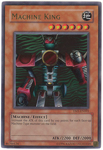 Yu-Gi-Oh Card - EM1-EN001 - MACHINE KING (ultra rare holo) (Mint ...
