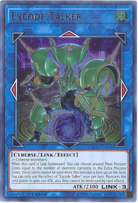 Yu-Gi-Oh Card - EXFO-EN038 - EXCODE TALKER (ultra rare holo) (Mint ...