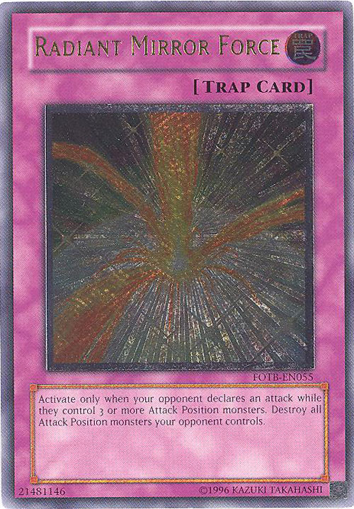 Yu-Gi-Oh Card - FOTB-EN055 - RADIANT MIRROR FORCE (ultimate rare holo ...