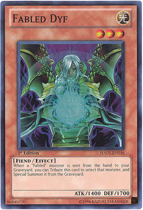 Yu-Gi-Oh Card - HA03-EN036 - FABLED DYF (super rare holo) (Mint): Sell2BBNovelties.com: Sell TY ...