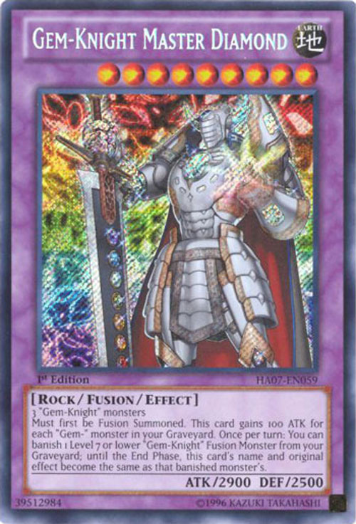 Yu-Gi-Oh Card - HA07-EN059 - GEM-KNIGHT MASTER DIAMOND (secret rare ...