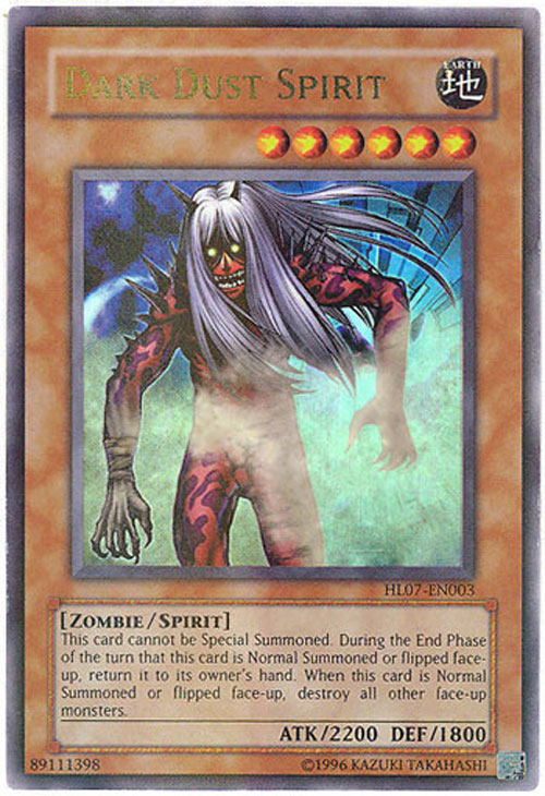 Yu-Gi-Oh Card - HL07-EN003 - DARK DUST SPIRIT (parallel rare) (Mint ...