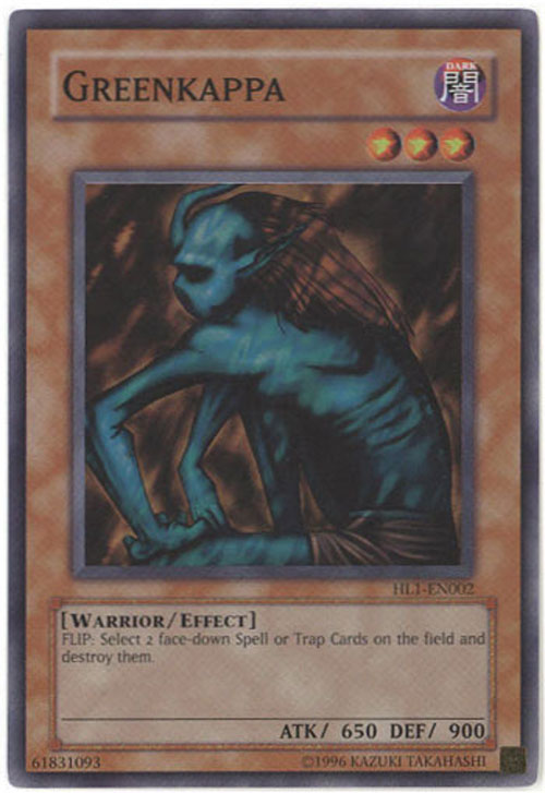 Yu-Gi-Oh Card - HL1-EN002 - GREENKAPPA (super rare holo) (Mint ...