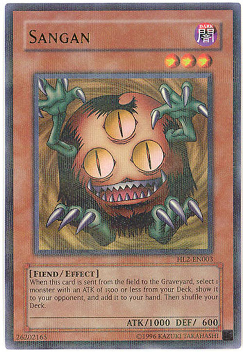 Yu-Gi-Oh Card - HL2-EN003 - SANGAN (ultra rare holo) (Mint ...