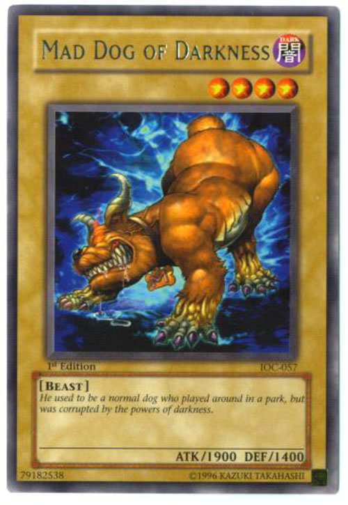 Yu-Gi-Oh Card - IOC-057 - MAD DOG OF DARKNESS (rare) (Mint ...