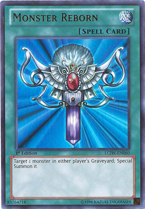 Yu-Gi-Oh Card - LCJW-EN060 - MONSTER REBORN (ultra rare holo) (Mint ...