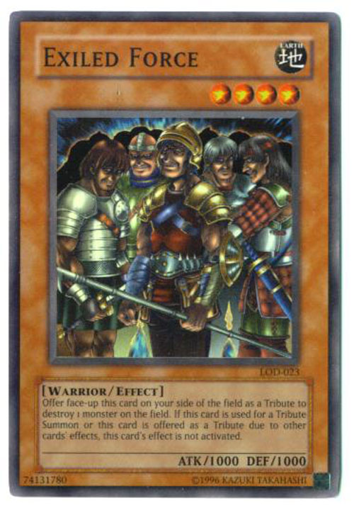Yu-Gi-Oh Card - LOD-023 - EXILED FORCE (super rare holo) (Mint ...