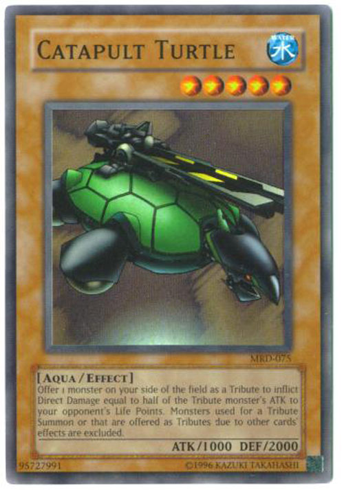 Yu-Gi-Oh Card - MRD-075 - CATAPULT TURTLE (super rare holo) (Mint ...