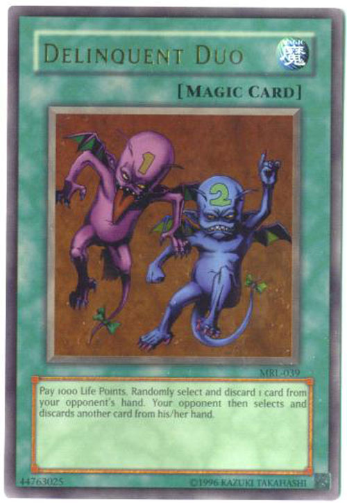 Yu-Gi-Oh Card - MRL-039 - DELINQUENT DUO (ultra rare holo) (Mint ...