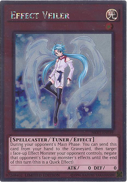 Yu-Gi-Oh Card - NKRT-EN039 - EFFECT VEILER (platinum rare) (Mint): Sell2BBNovelties.com: Sell TY ...
