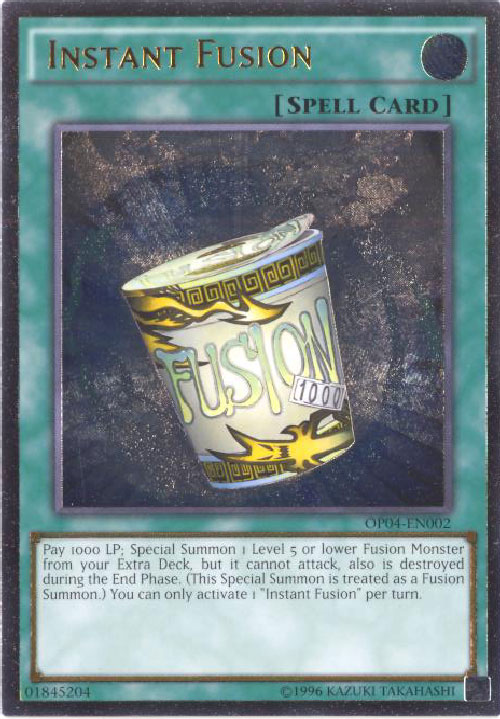 Yu-Gi-Oh Card - OP04-EN002 - INSTANT FUSION (ultimate rare holo) (Mint ...
