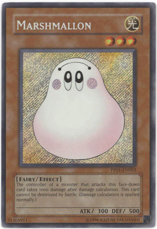 Yu-Gi-Oh Card - PP01-EN003 - MARSHMALLON (secret rare holo) (Mint ...