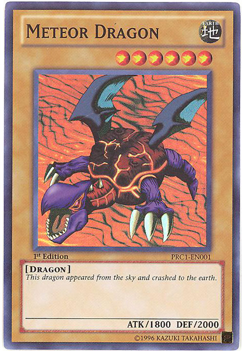 Yu-Gi-Oh Card - PRC1-EN001 - METEOR DRAGON (super rare holo) (Mint ...